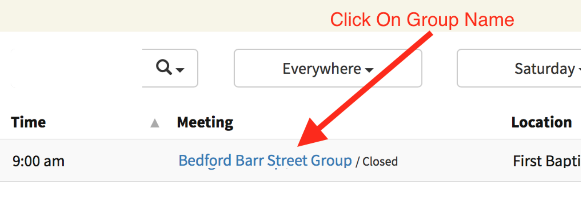 How to Use the Meeting Finder – Fort Worth AA Central Office
